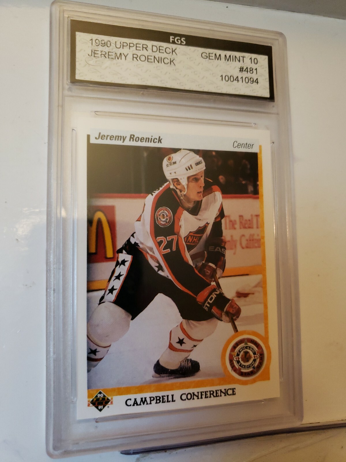 1990-91 Upper Deck - All-Star #481 Jeremy Roenick (RC) for sale online ...