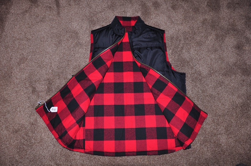 Men Reversible Vest - See Measurements FOR Size - Ticket #A-60 | eBay