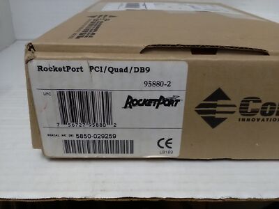 New Comtrol A10077-4 Port DB9M New Retail Octa PCI w/4 port cable (DB9M ...