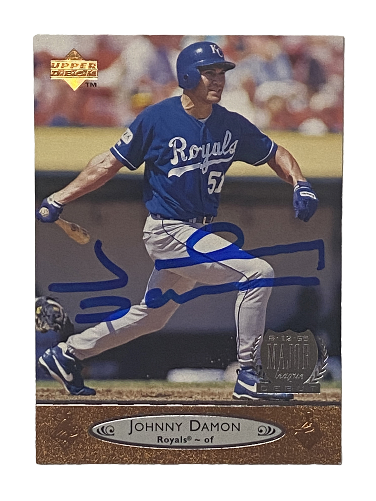 Johnny Damon Signed 1996 Upper Deck Royals Autographed | eBay