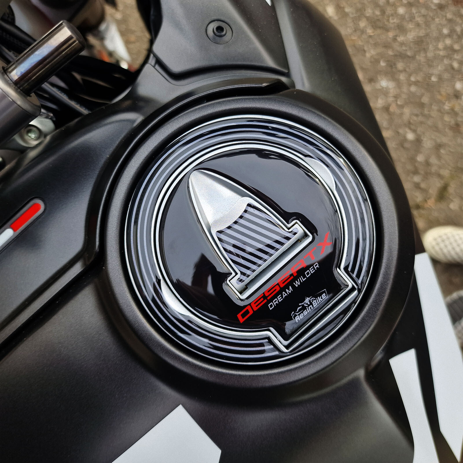 Stickers Resin 3D Motorcycle Fuel Cap Compatible Ducati Desert X R22 ...