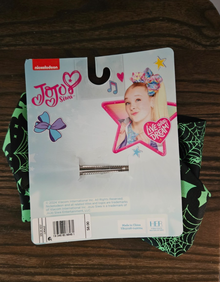 JOJO Siwa Halloween Bat Glow In The Dark Hair Bow | eBay