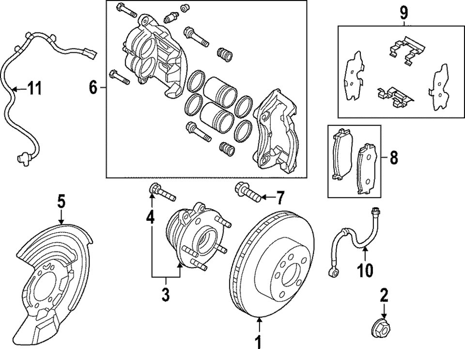 Genuine Nissan Brake Pads D1060-6TA0A | eBay