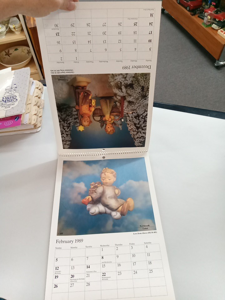 1989 Calendar For Members Of The Goebel Collectors Club *Blank Inside ...