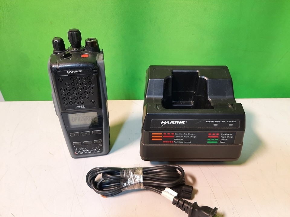 HARRIS XG-75P 800MHz P25 PORTBLE RADIOS /w CHARGER | eBay