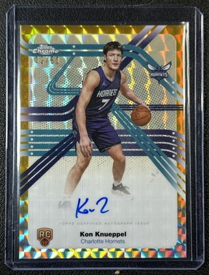 KON KNUEPPEL 2025-26 TOPPS CHROME NEXT STOP GEOMETRIC GOLD REFRACTOR RC ...