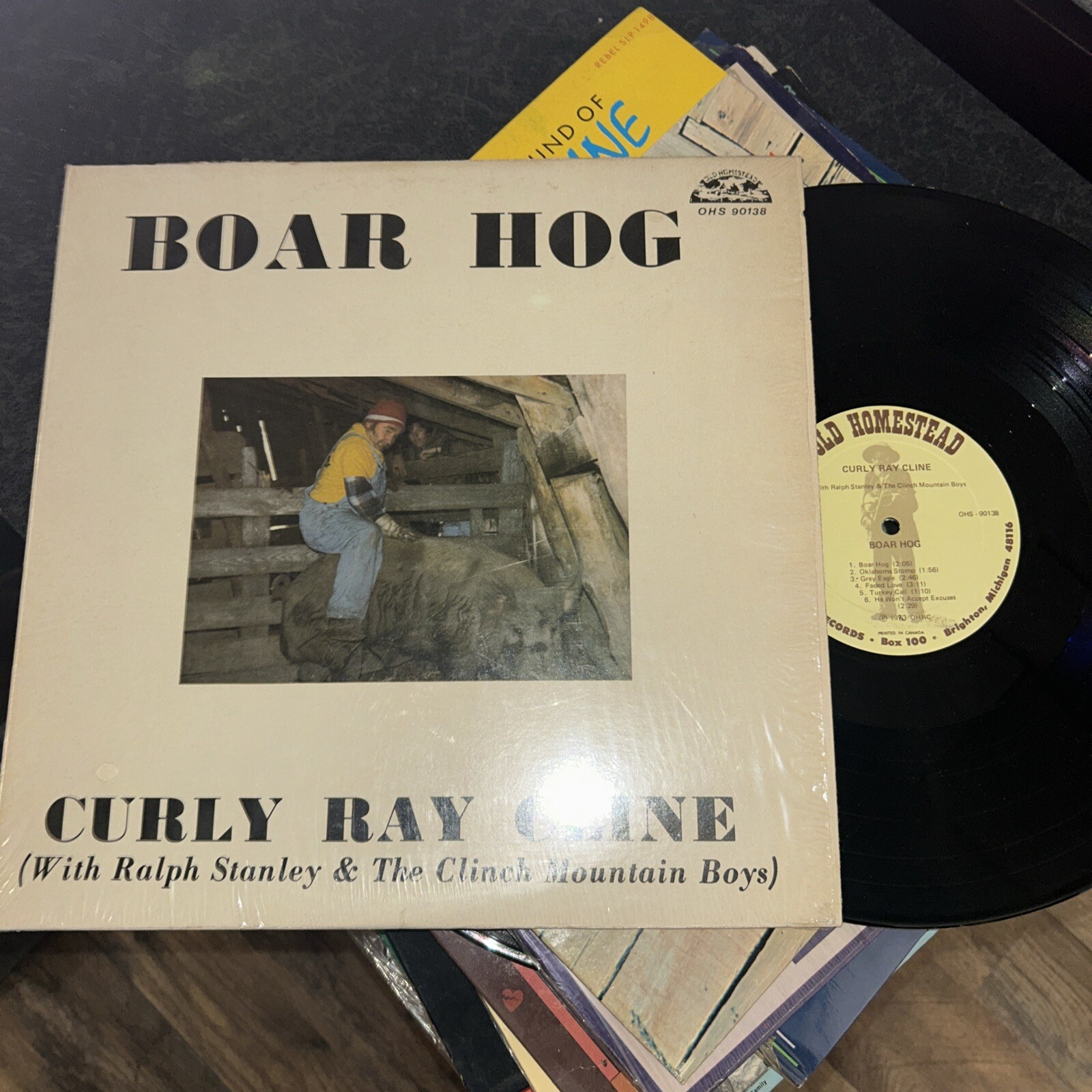 Boar Hog Curly Ray Cline 1980 Vinyl | eBay