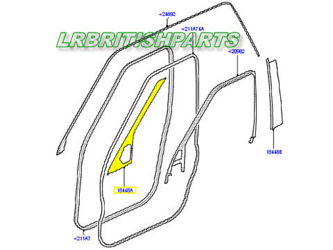Genuine Land Rover Finisher a Pillar Front Door Range R Sport 05-13 LH ...