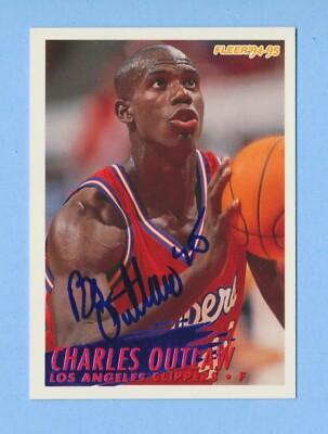 Charles Bo Outlaw - Signed/Autographed 1994-95 Fleer Card #301 - LA ...