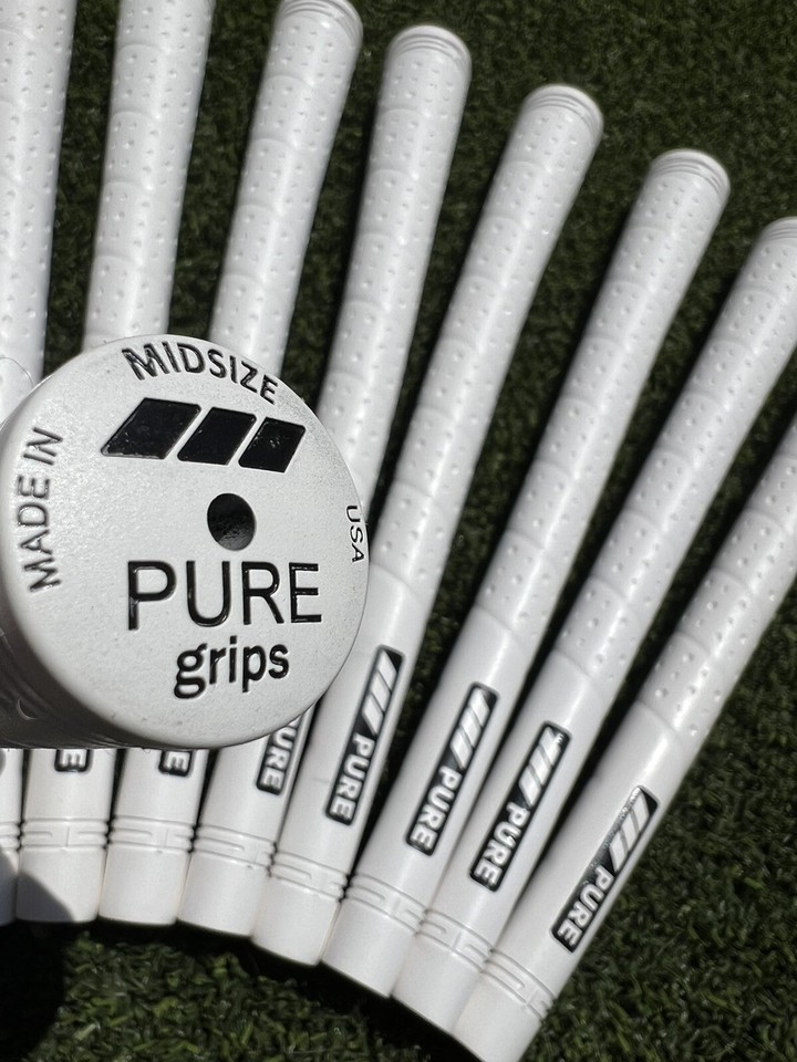 PURE Wrap White Midsize Golf Club Grips. NEW Set Of 9 Grips. | eBay