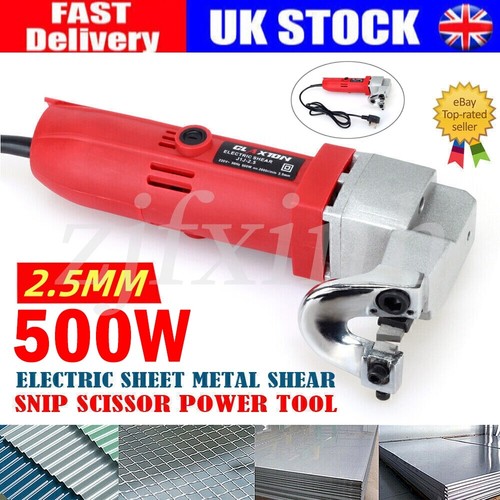 500W 2.5mm Capacity Electric Nibbler Cut Sheet Metal Corded Shear Snip ...