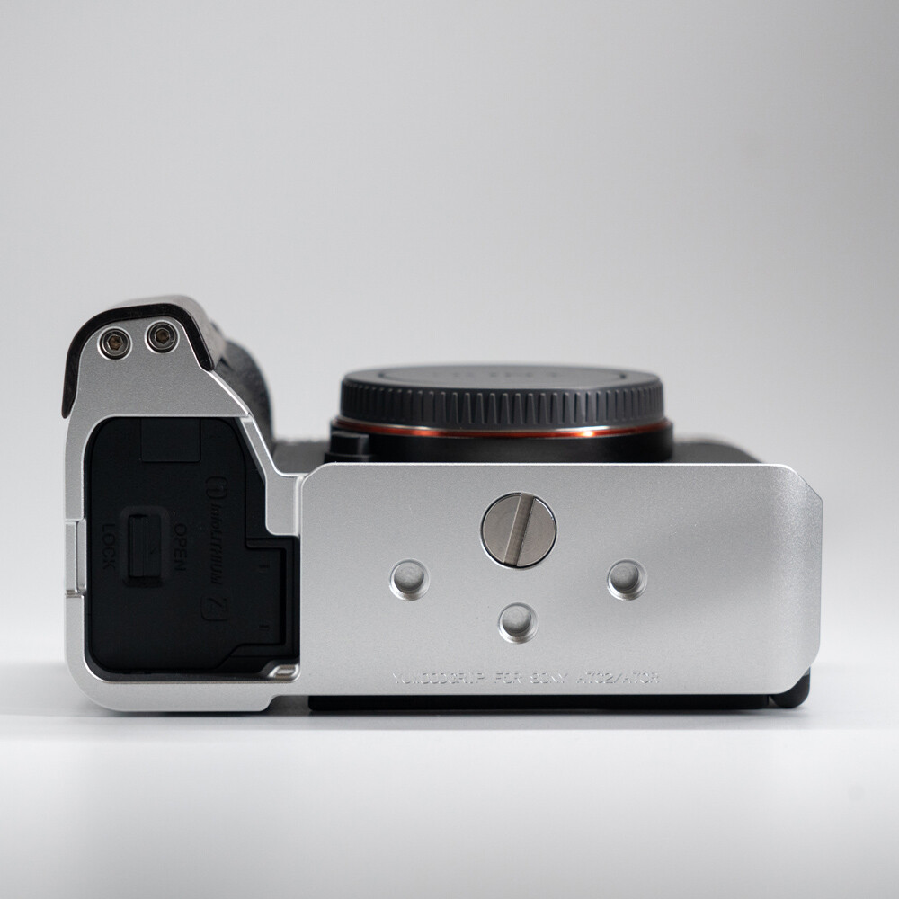 New Wood L Hand Grip Handle For Sony A7C2 A7CR Camera w/Aluminum Alloy ...