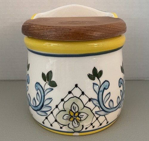 Napastyle Portugal Salt Keeper Wood Lid Multicolor Wall Pocket Hand ...