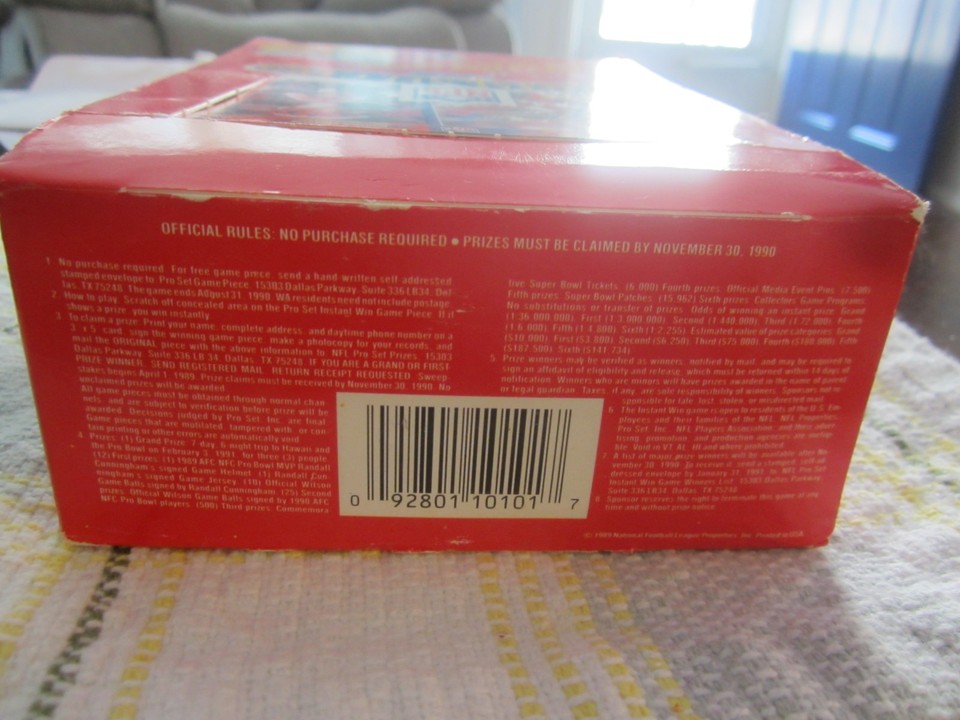 1989 NFL PRO SET SERIES II FOOTBALL CARDS - ORIGINAL 36 PACK BOX | eBay