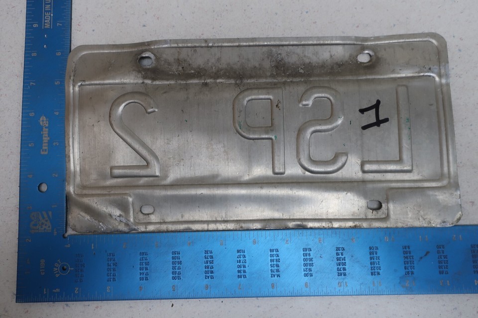 Vermont VT License Plate Tag Vanity 2011 11 Initials L S P 2 LSP 2 #1 ...