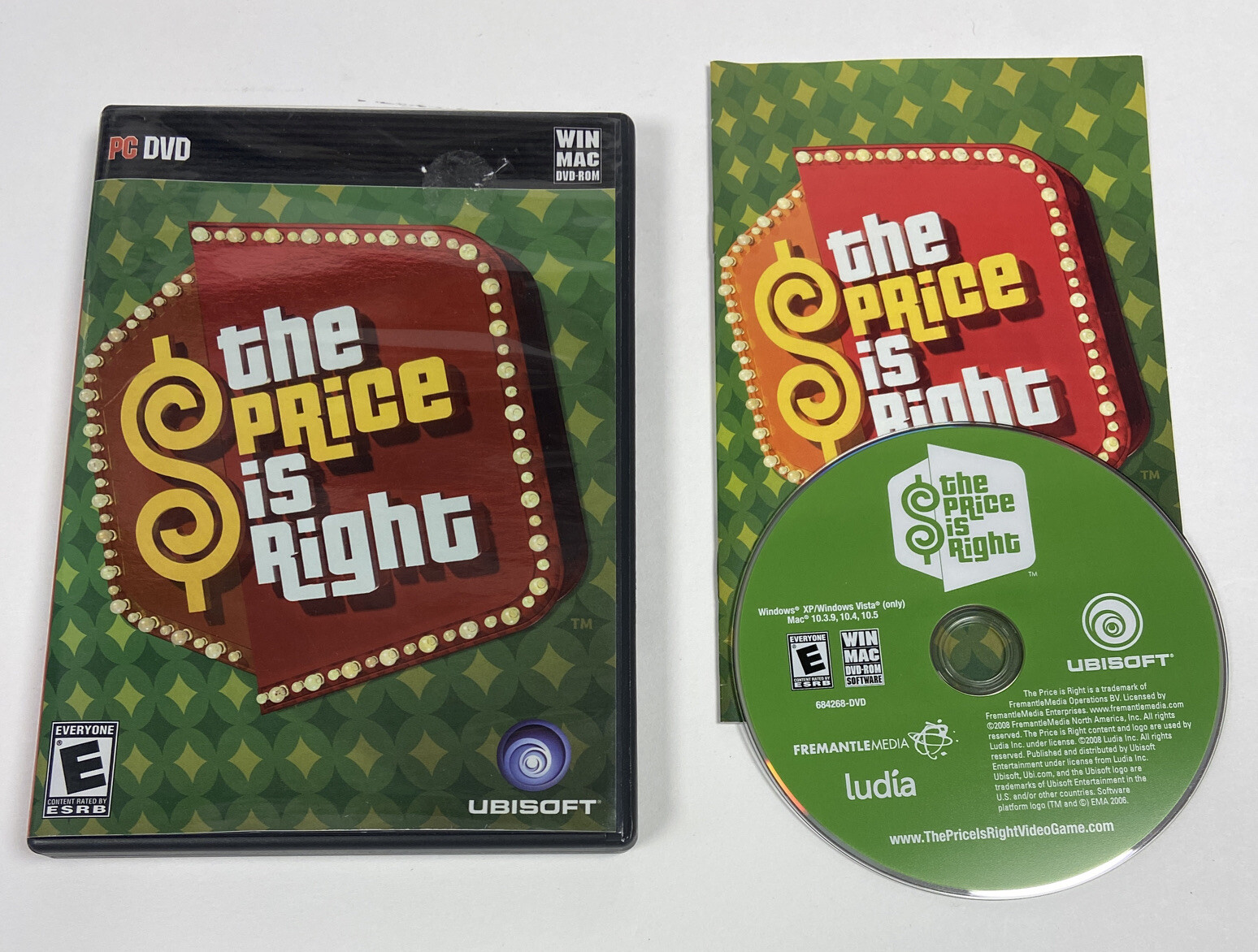 The Price Is Right -PC Game (WIN/MAC DVD-ROM, 2008) Complete W/ Manual ...
