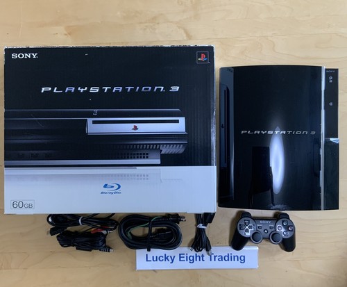 PS3 Clear Black CECHA 60GB Console Box PlayStation 3 Fat [BOX] | eBay