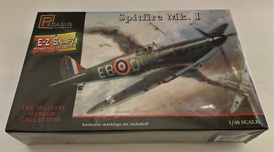 Pegasus Hobbies SPITFIRE Mk. I Snap Together MODEL NEW Military Museum ...