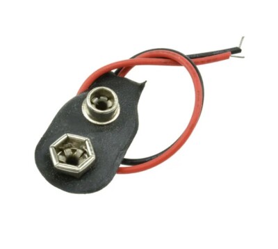 PP3 9V Battery Snap Clip Connector Cable Lead 100mm UK 9 Volt Holder ...