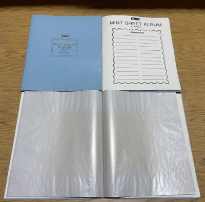 Blue CMC Philatelic Stamp Mint Sheet File 42 Page Capacity | eBay