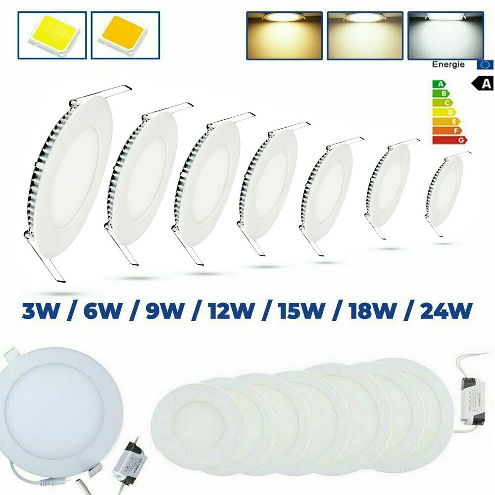 LED Flat Panel Ceiling Spot Lights Downlights Spotlights Ultra Slim ...