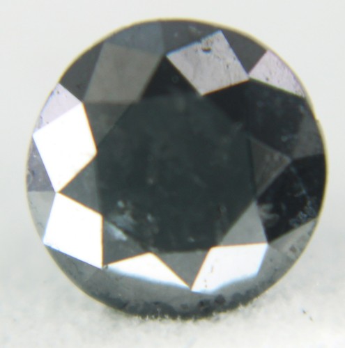 Loose Gemstones Black Moissanite Diamond Certified 0.30 Ct Round Shape ...