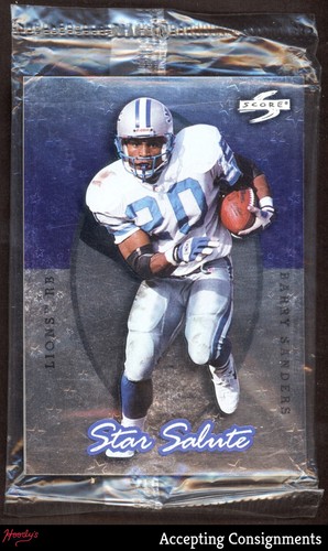 1998 Score Star Salute Promos Barry Sanders, Drew Bledsoe, T. Davis ...