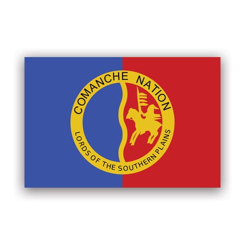 Comanche Nation Flag Sticker Decal - Weatherproof - native tribe lords ...
