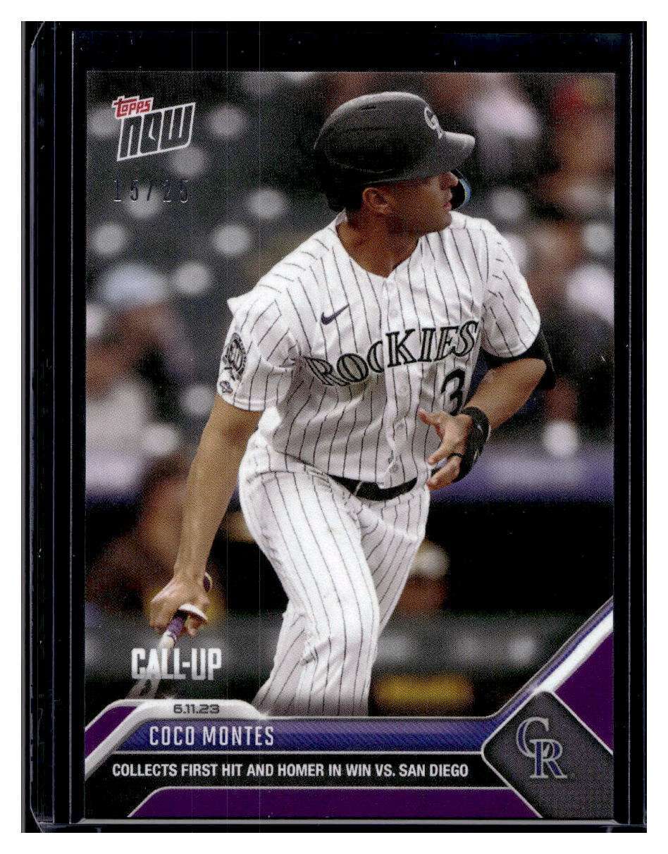 2023 Topps Now #427 Coco Montes Purple Parallel Card #d /25 Call-Up | eBay
