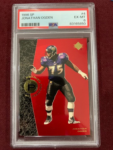 Jonathan Ogden 1996 Upper Deck SP Rookie Card RC PSA 6 EX-Mint | eBay