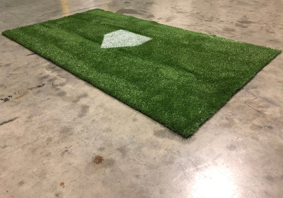 39 in x 96 in Grass Turf Baseball Softball Batting Cage Practice ...
