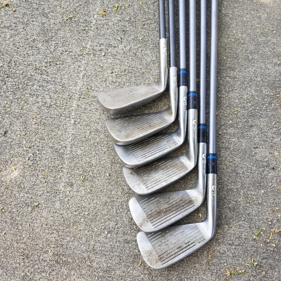 Cobra Baffler Blade AMS-5355 Iron Set w/ Graphite Senior Shafts RH 3 4 ...
