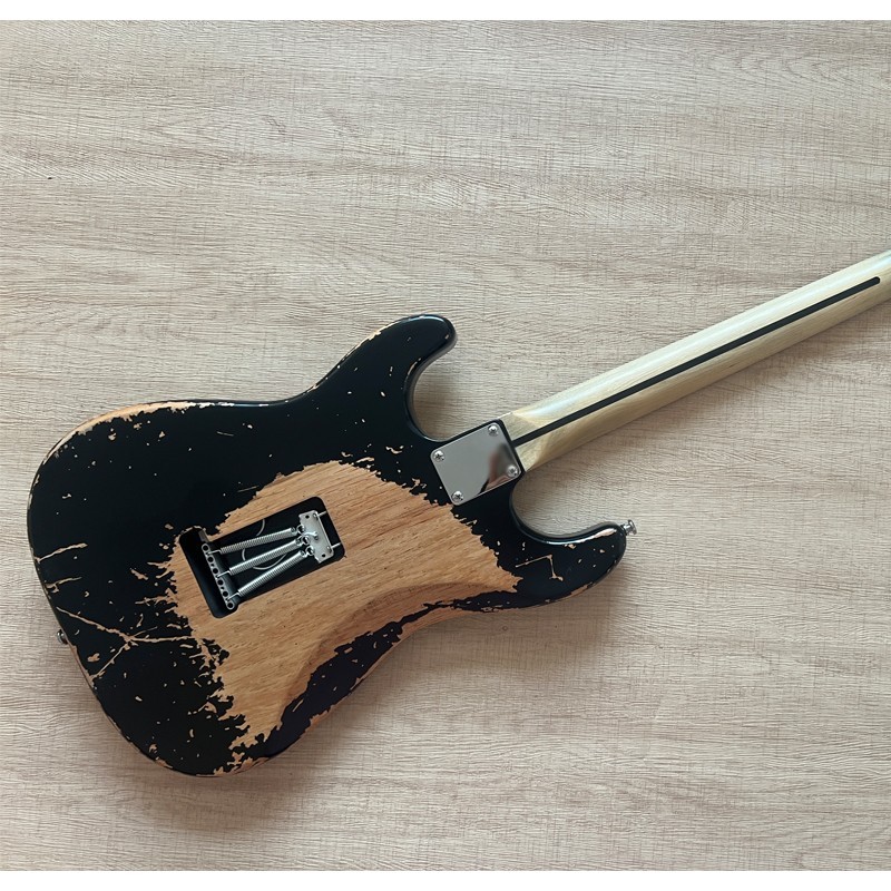 Electric guitar Relic alder body maple neck semi gloss finished nitro ...