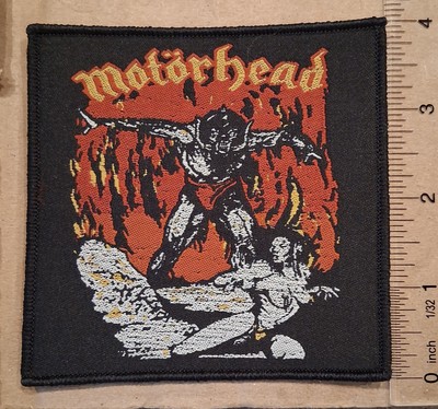 Motorhead Vintage Style Black Border Woven Patch | eBay