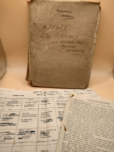 RAF Horham Ww2 Bill Of Fare Airmens Mess Diary Menu Kitchen Flying ...