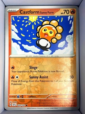 Castform Sunny Form 020/191 Surging Sparks English 2024 Reverse Holo | eBay