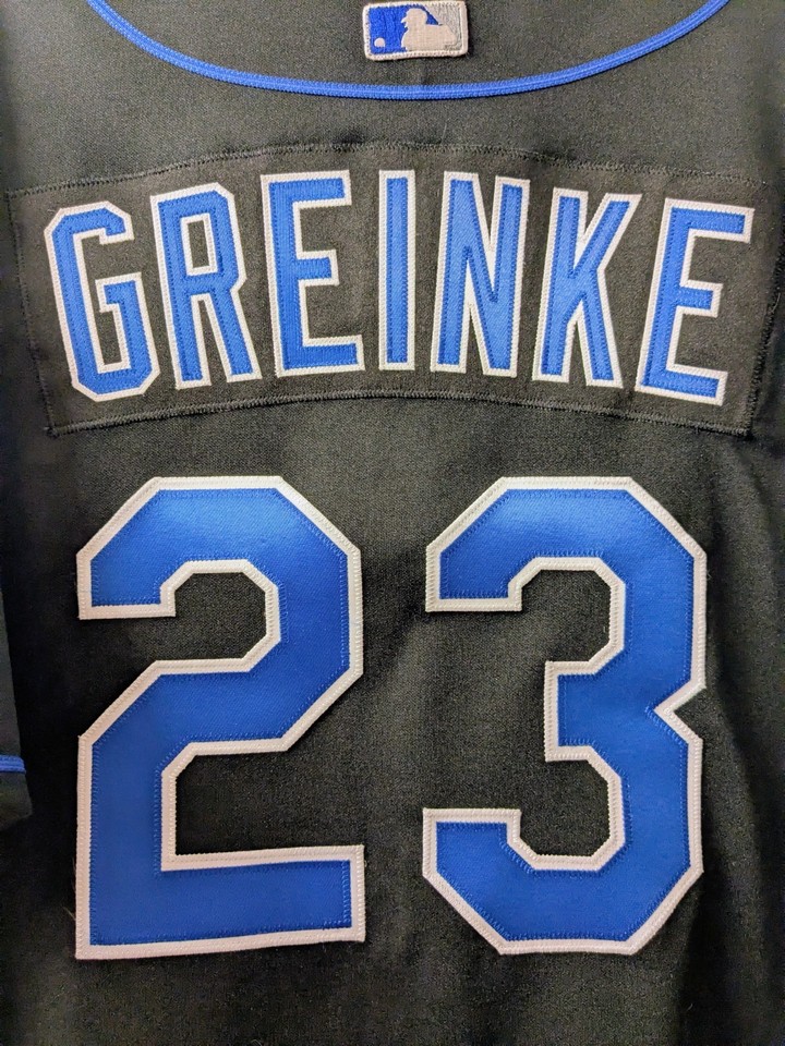 Vintage Majestic KC Royals Zach Greinke Black Alternate Jersey - Sz 52 ...