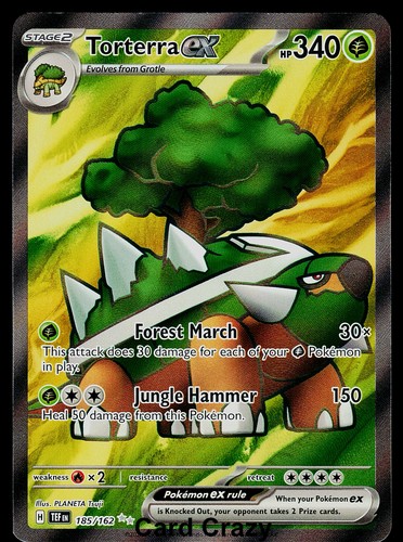 Torterra ex 185/162 SV05: Temporal Forces Ultra Rare Pokemon Card NM | eBay