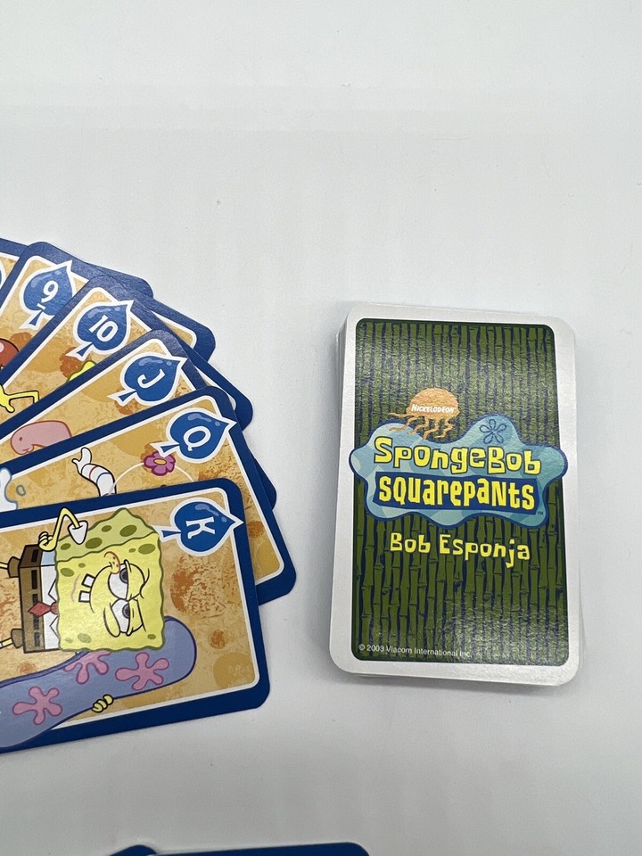 Spongebob Squarepants Playing Cards Full Deck + 2 Jokers Mattel ...