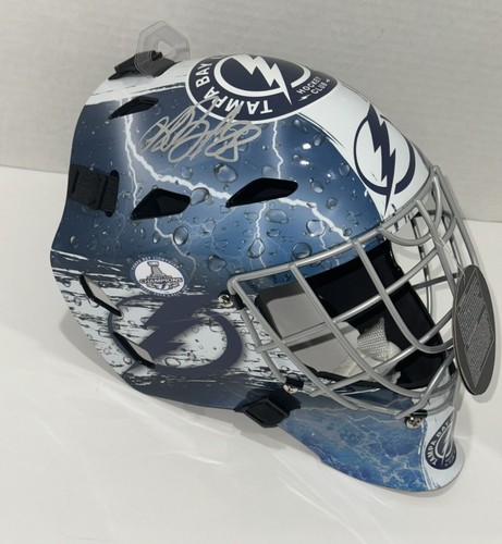 ANDREI VASILEVSKIY SIGNED TAMPA BAY LIGHTNING F/S GOALIE MASK HELMET ...