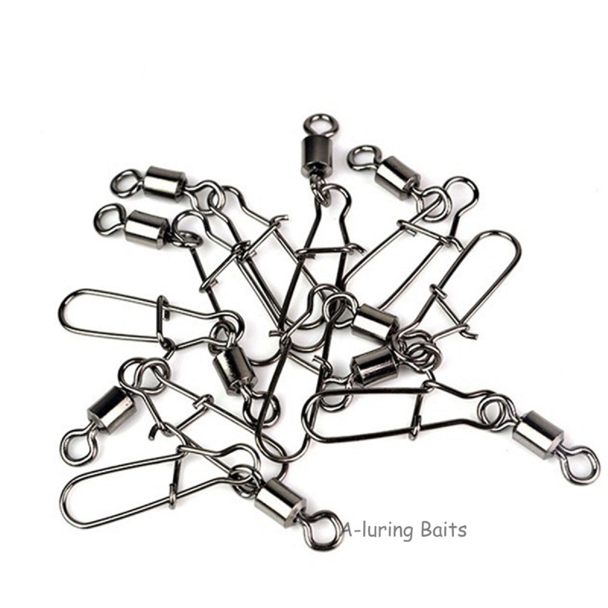 Rolling Snap Link Swivels 20 Size 2 Quick Rig Coarse Sea Game Fishing ...