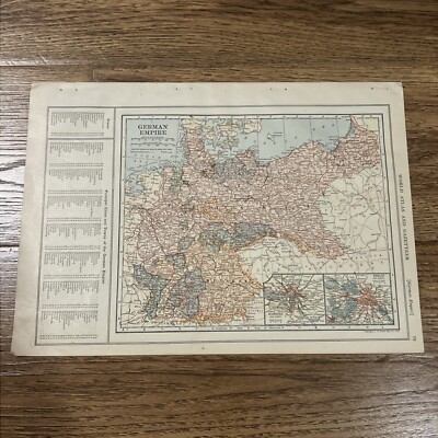 Pre-1900 - Map Of The German Empire