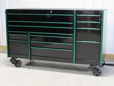 Snap On Black & Green Envy Trim KMP1023 72" Master Series Toolbox ...