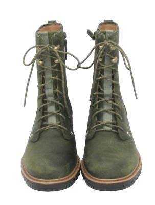 TEVA ROWENA LACE WOMEN SHORT BOOTS LEATHER OLIVINE US 7.5 /UK 5.5