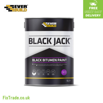 901 Black Bitumen Paint | Everbuild Black Jack | Weatherproof ...