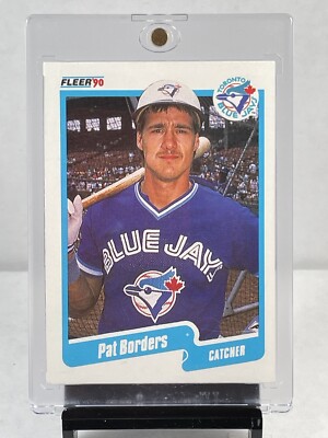 1990 Fleer Pat Borders #77 Toronto Blue Jays Baseball Card | eBay
