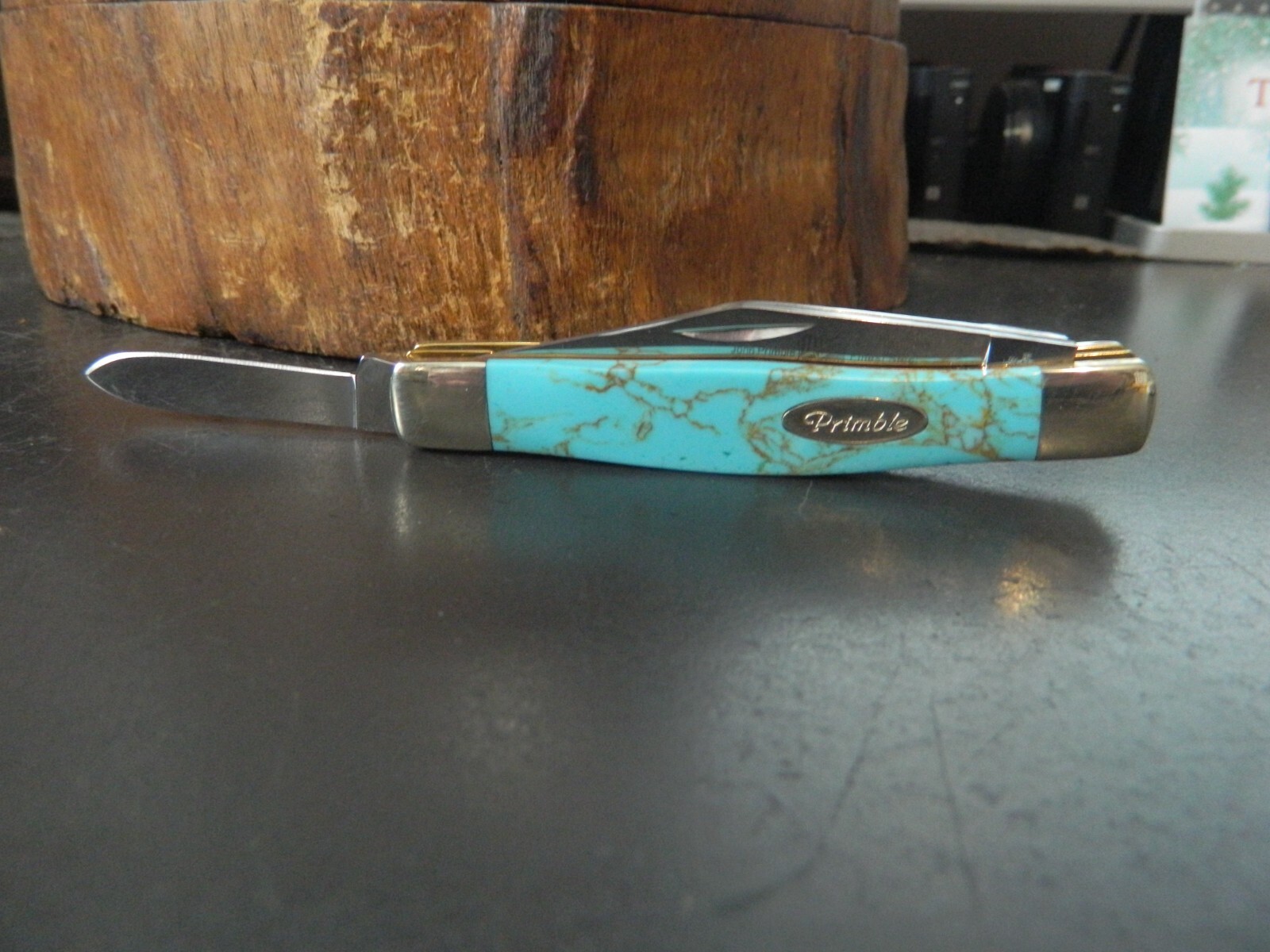 JOHN PRIMBLE KNIVES 4" STOCKMAN CLOSED 3 STAINLESS BLADES, GENUINE ...