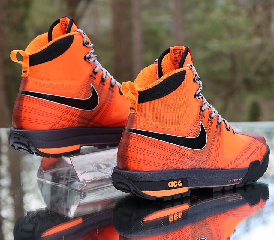 Nike ACG Ashiko Flywire Boot 2009 Men's Size 8 Orange Black Custom ...
