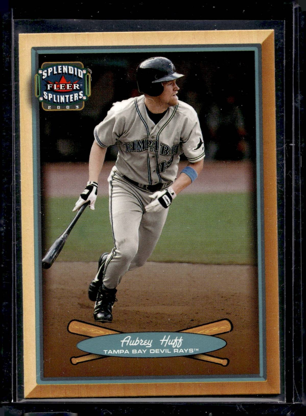 2003 Fleer Splendid Splinters Aubrey Huff #69 - Tampa Bay Devil Rays | eBay