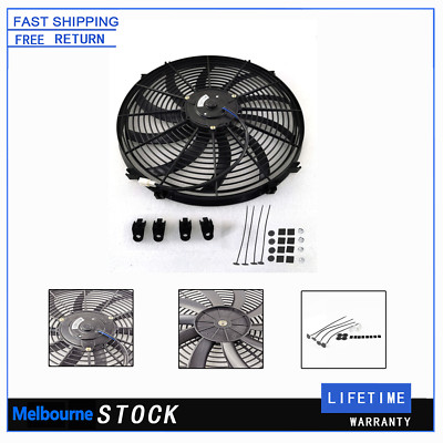 16" Inch 12V Universal Radiator Fan Thermo Fan Electric Cooling Fan ...